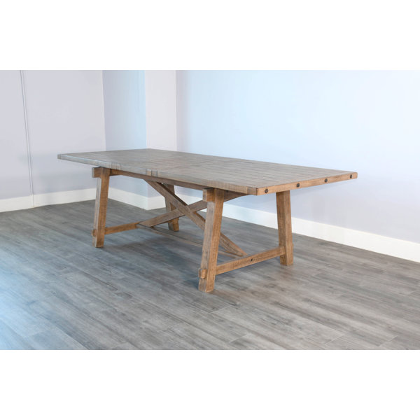 Rosalind Wheeler Charlise Extendable Solid Wood Dining Table | Wayfair